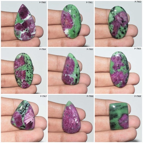 70% off Natural Ruby Zoisite Cabochon Ruby Zoisite Gemstone - Etsy