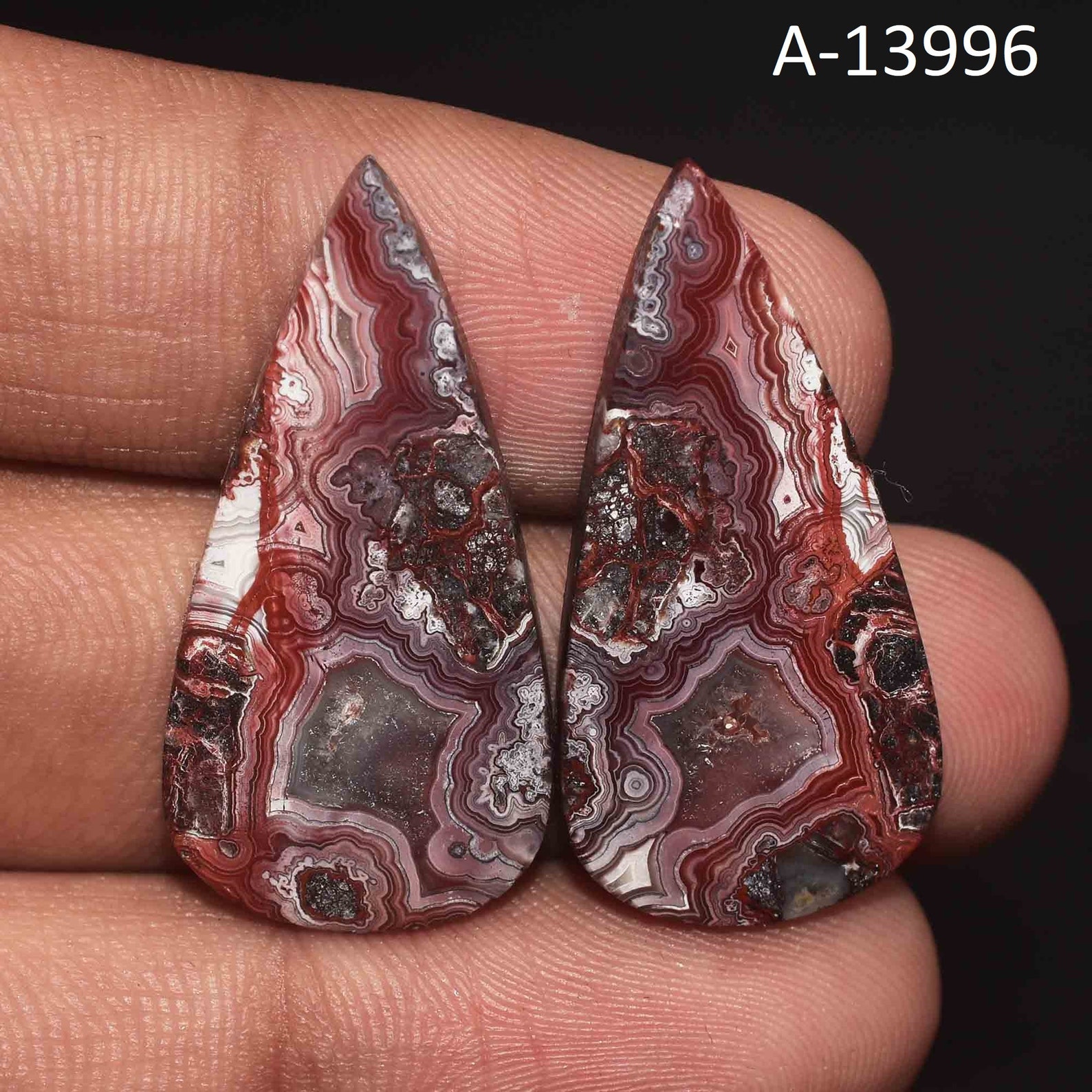 Impressive AAA Quality Crazy Lace Agate Pair Cabochon Agate - Etsy