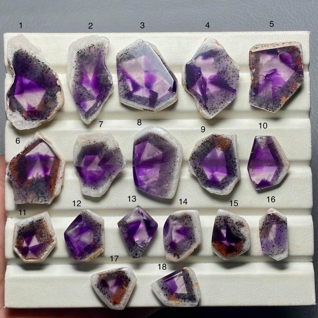 Amethyst Trapiche Slice A One Quality 100% Natural Amethyst Slice Loose ...
