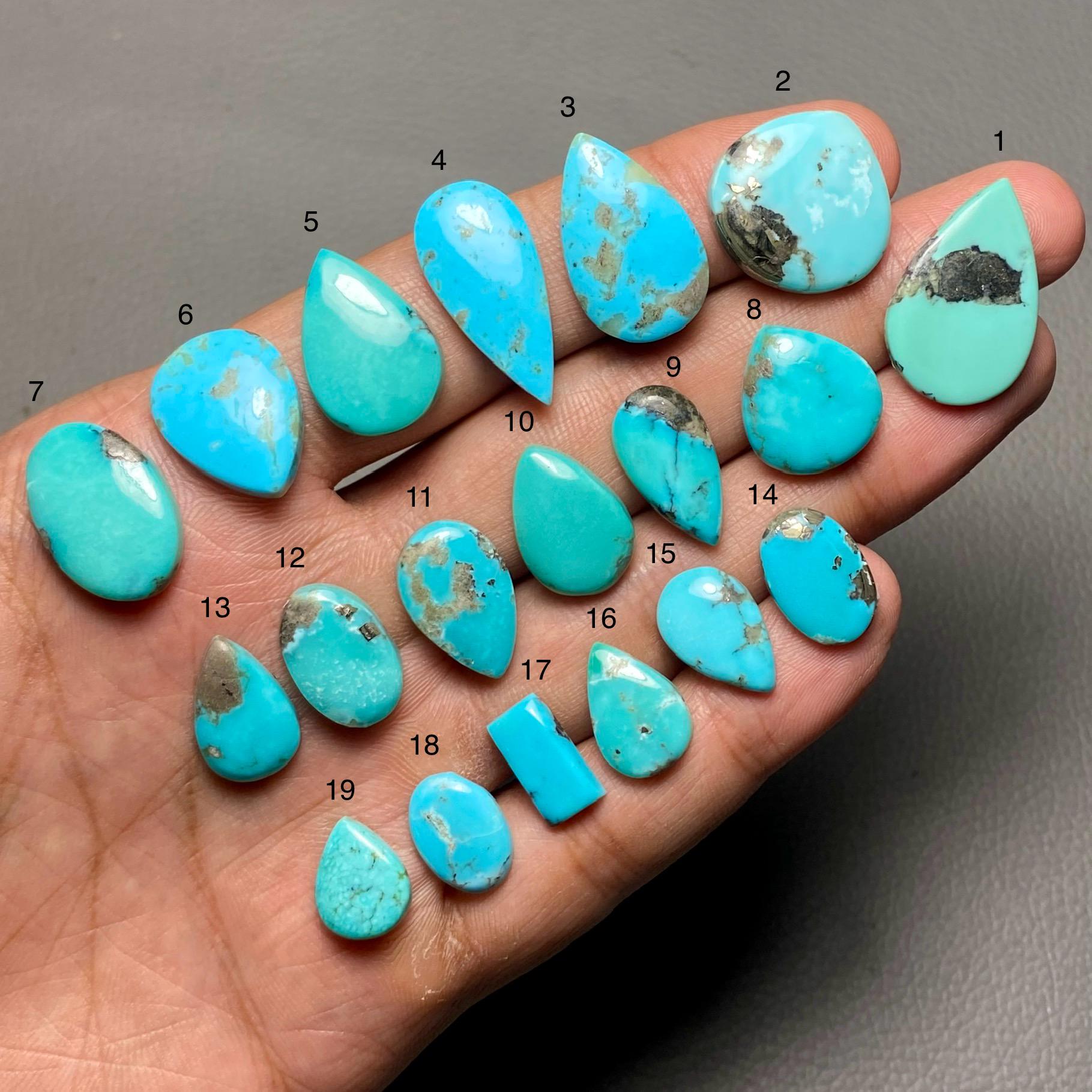 Arizona Turquoise A One Quality 100% Natural Arizona Turquoise Cabochon ...