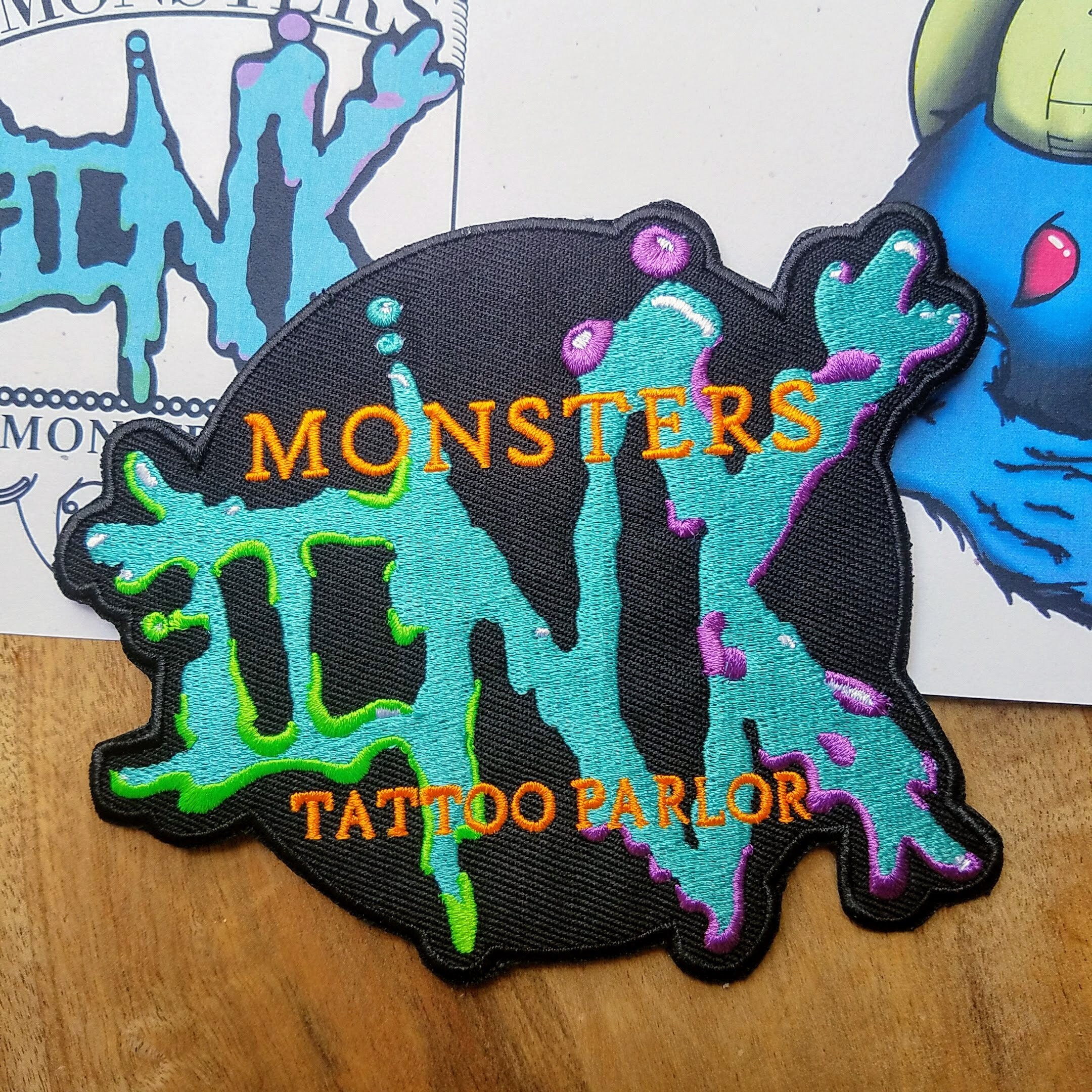 Monsters Ink Patch Applique Inspired by Disney's Monsters Inc - Etsy