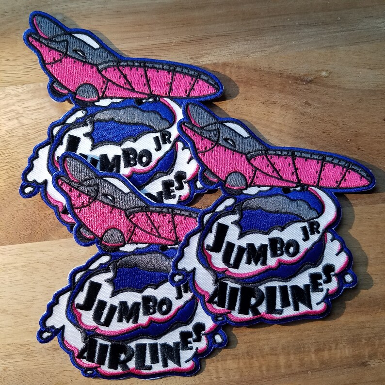 Disney's Dumbo Inspired Applique Patch - Jumbo Jr. Airlines - Large 4 ...