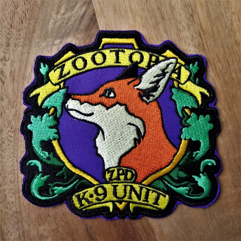 ZPD K-9 Unit- Inspired by Disney's Zootopia - Large 4 Inch Appliques ...