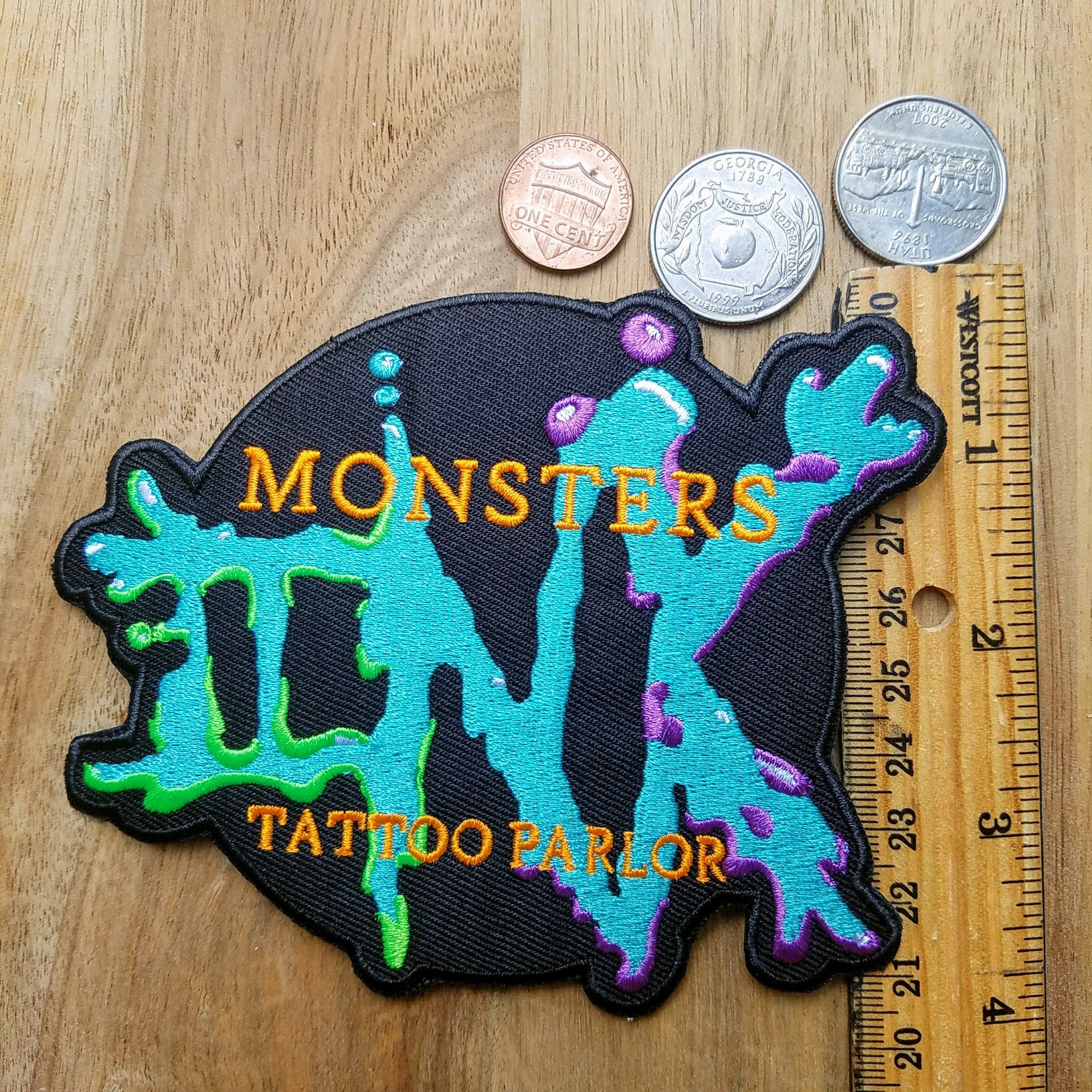 Monsters Ink Patch Applique Inspired by Disney's Monsters | Etsy