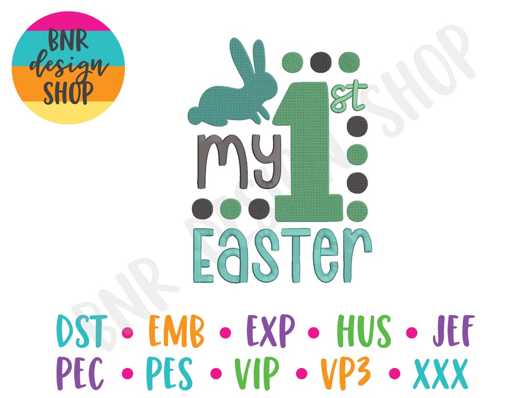 My First Easter Embroidery Design, 3 Sizes, Easter Embroidery ...