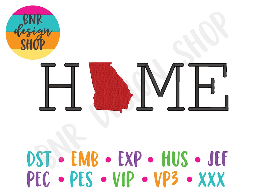 Georgia Embroidery Designs for Machine, Home Embroidery Patterns for ...