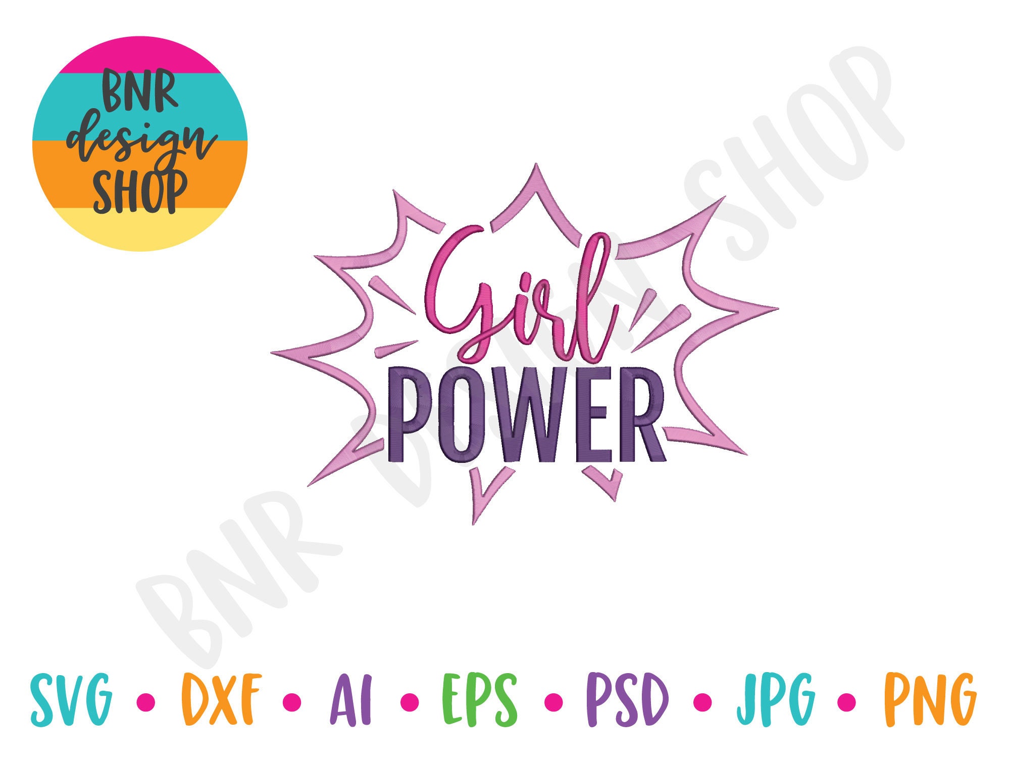 Girl Power Embroidery Designs 6 Designs Girl Boss - Etsy