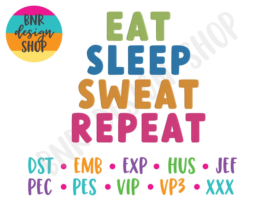 Gym Embroidery Designs for Machine, Workout Embroidery, Fitness ...