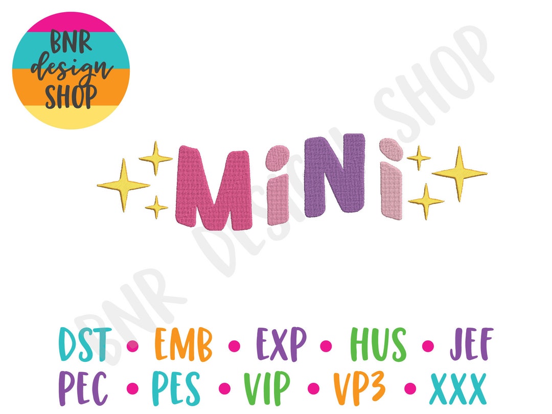 Mini Embroidery Designs for Girls, Mama and Mini Embroidery Design for ...