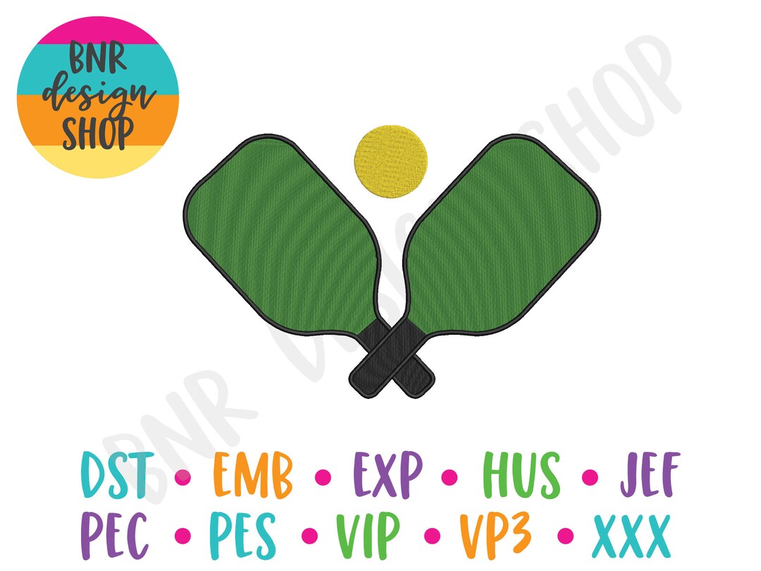 Pickleball Embroidery Designs for Machine, Embroidery Files Pickleball ...