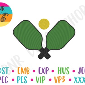 Pickleball Embroidery Designs for Machine, Embroidery Files Pickleball ...