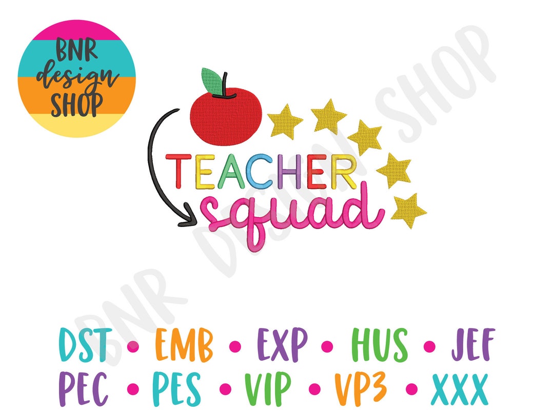 Teacher Machine Embroidery Design, Back to School Embroidery ...