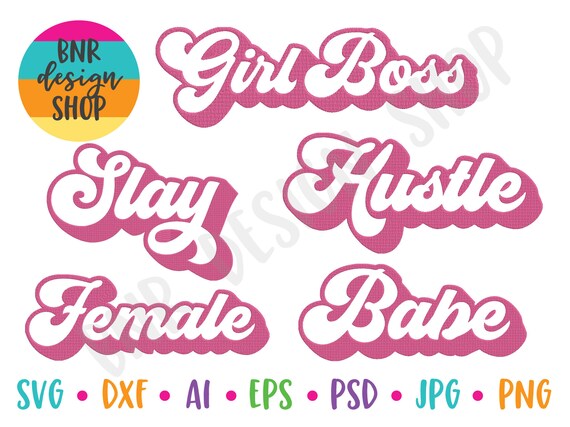 Girl Boss Embroidery Designs 5 Designs Feminist Embroidery - Etsy