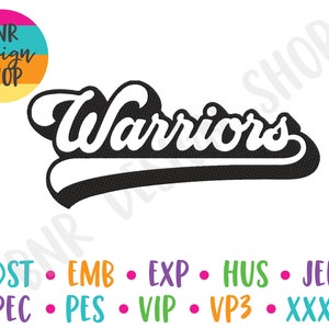 Warriors Embroidery - Etsy