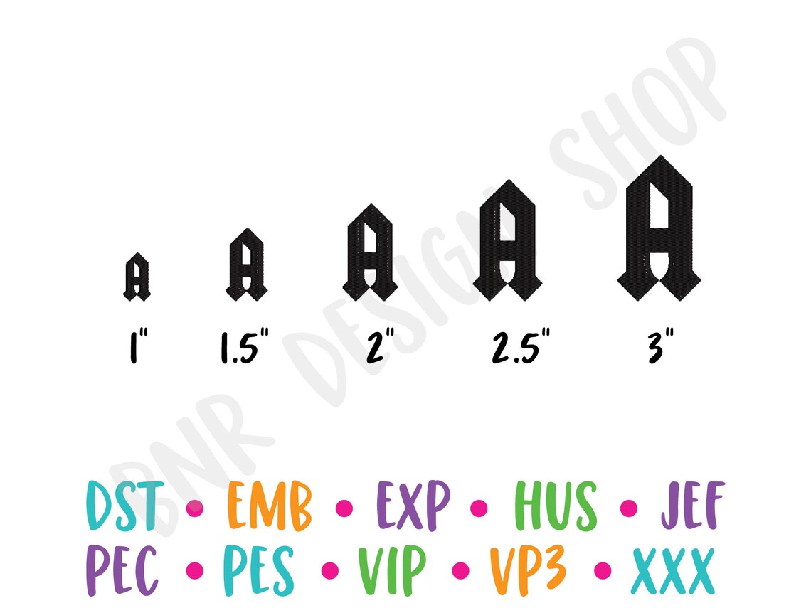 Rock and Roll Embroidery Font | Rocker BX, PES, DST Alphabet for ...