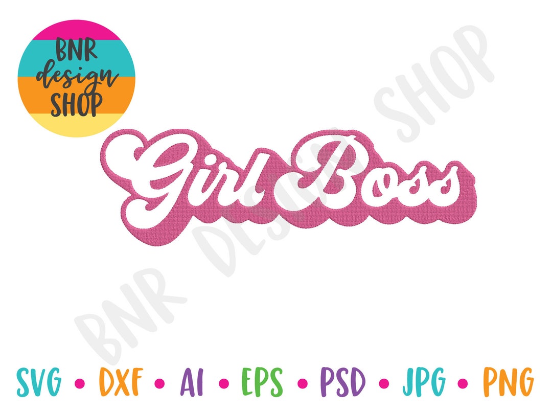 Girl Boss Embroidery Design, 3 Sizes, Feminist Embroidery, Embroidery ...
