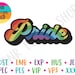 Pride Embroidery Bundle, 7 Designs, Rainbow Embroidery, Machine ...