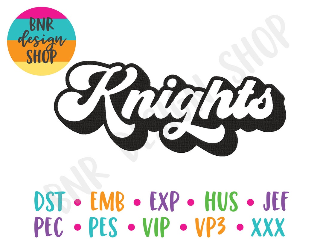 Knights Embroidery Design, 3 Sizes, Embroidery Design, Embroidery ...