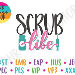 Nurse Embroidery Designs for Nurse, Registered Nurse Embroidery Design ...