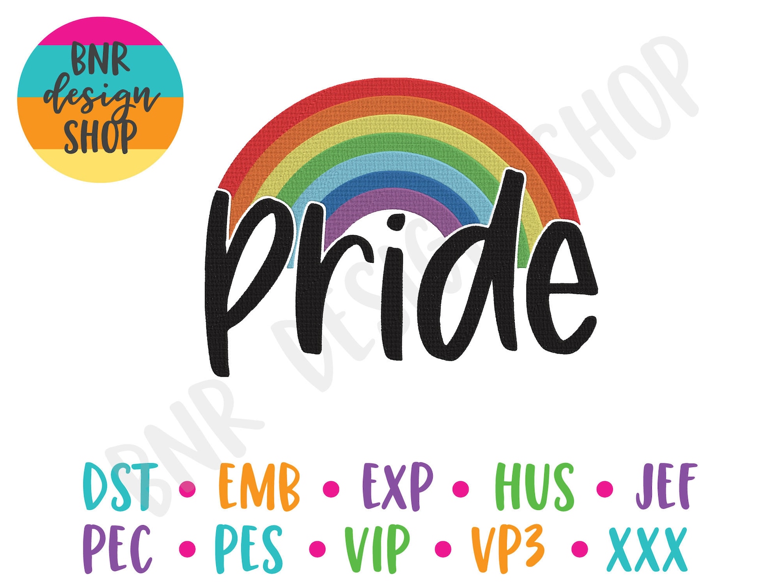 Pride Embroidery Bundle, 7 Designs, Rainbow Embroidery, Machine ...