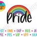 Pride Embroidery Bundle, 7 Designs, Rainbow Embroidery, Machine ...