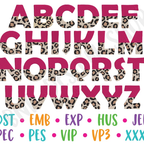 Pes File Font - Etsy