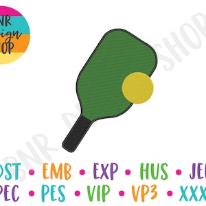 Pickleball Embroidery Designs for Machine, Embroidery Files Pickleball ...