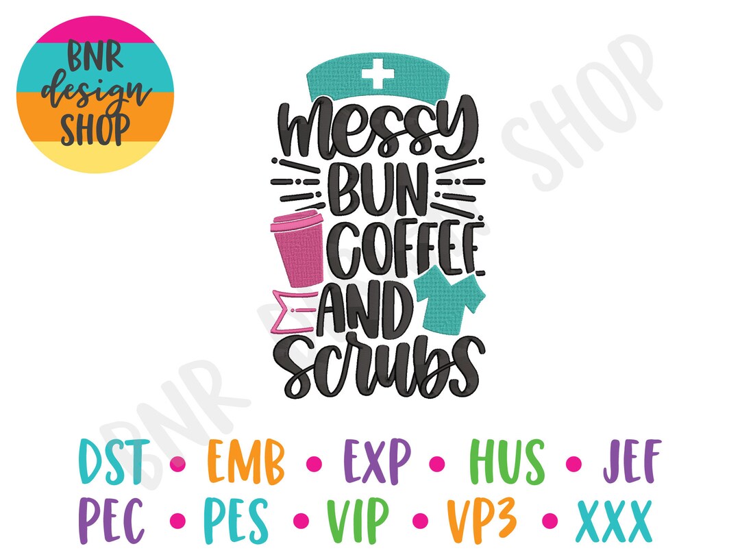 Nurse Embroidery Designs for Nurse, Registered Nurse Embroidery Design ...