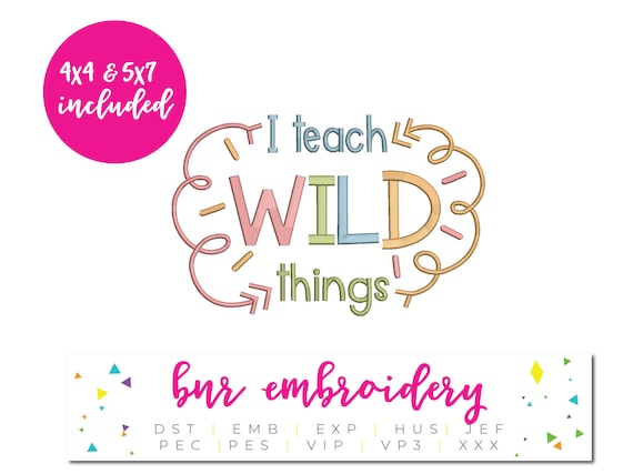 Teacher Embroidery Design Back to School Embroidery Design I - Etsy