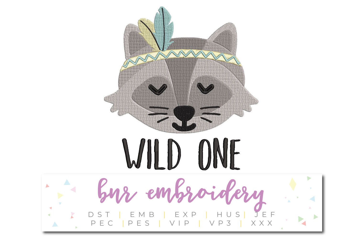 Wild One Embroidery Design Tribal Embroidery Design First - Etsy