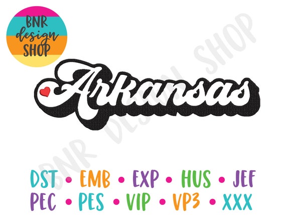 Arkansas Embroidery Design 3 Sizes Home Embroidery - Etsy