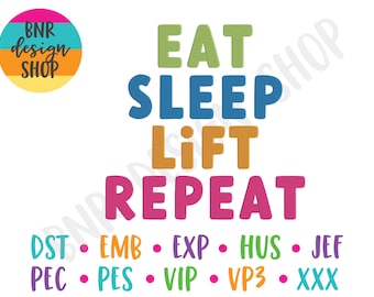 Eat Sleep Lift - Etsy