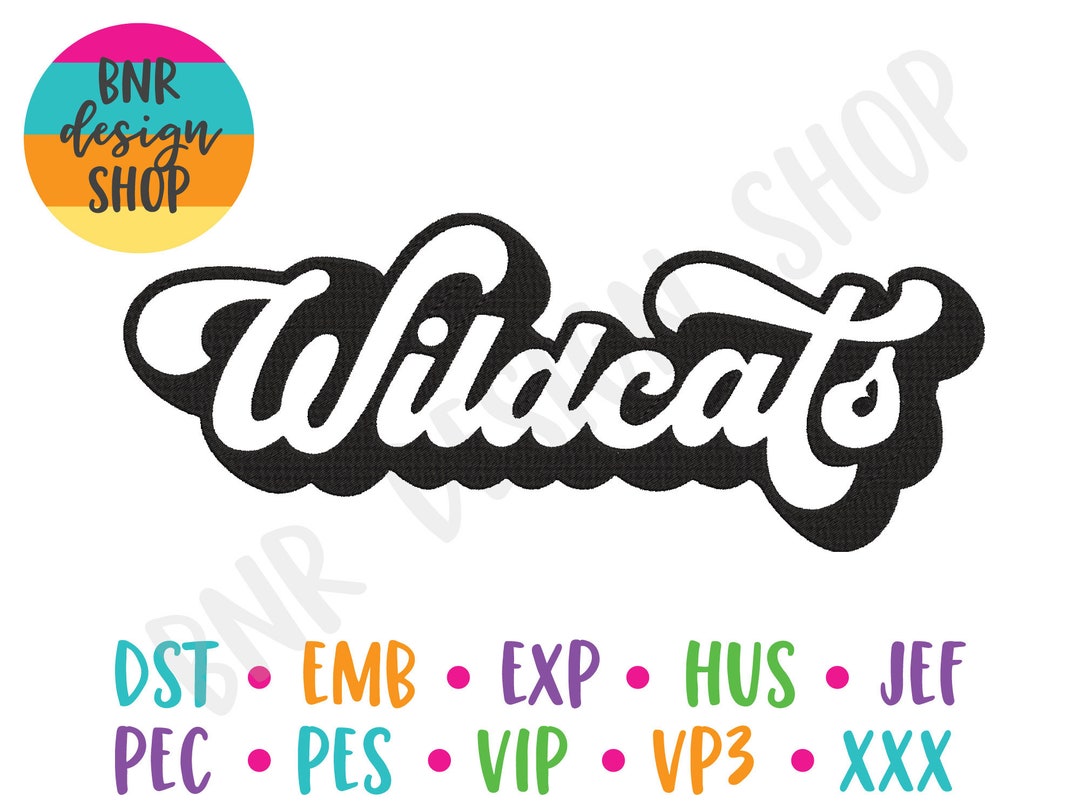 Wildcats Embroidery Design, Sports Embroidery Design, 3 Sizes ...