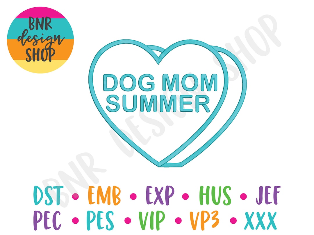 Dog Mom Embroidery Design, 3 Sizes, Dog Mom Embroidery, Embroidery ...