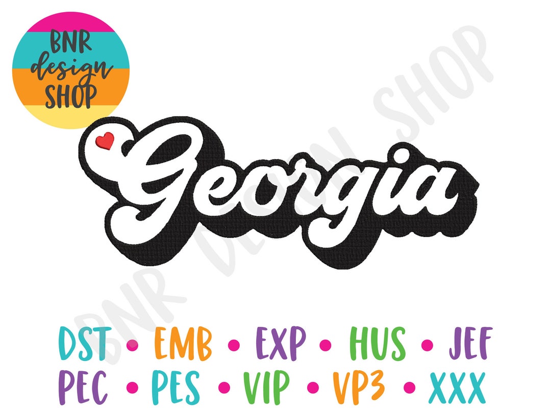 Georgia Embroidery Designs for Machine, Home Embroidery Designs for ...