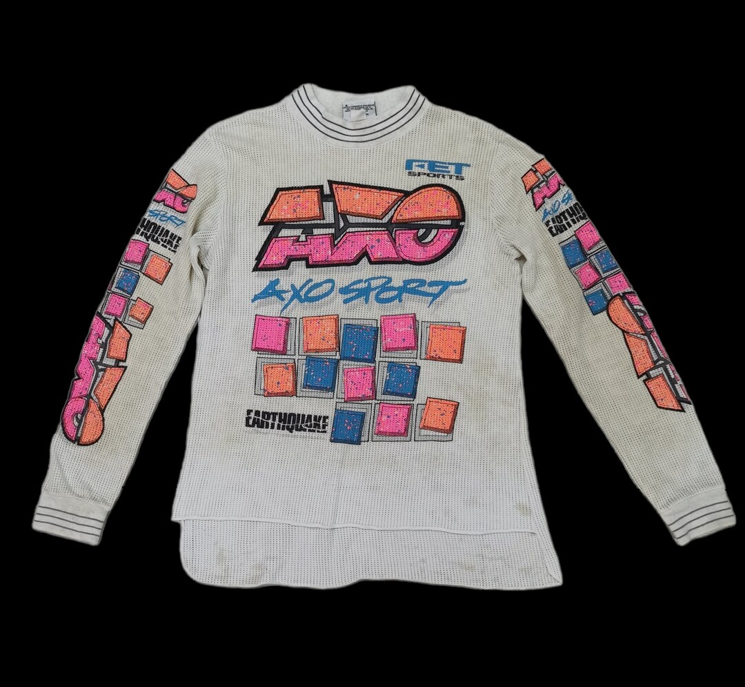Vintage 1990 Axo Sport Earthquake Motocross Jersey Shirt With Signature ...