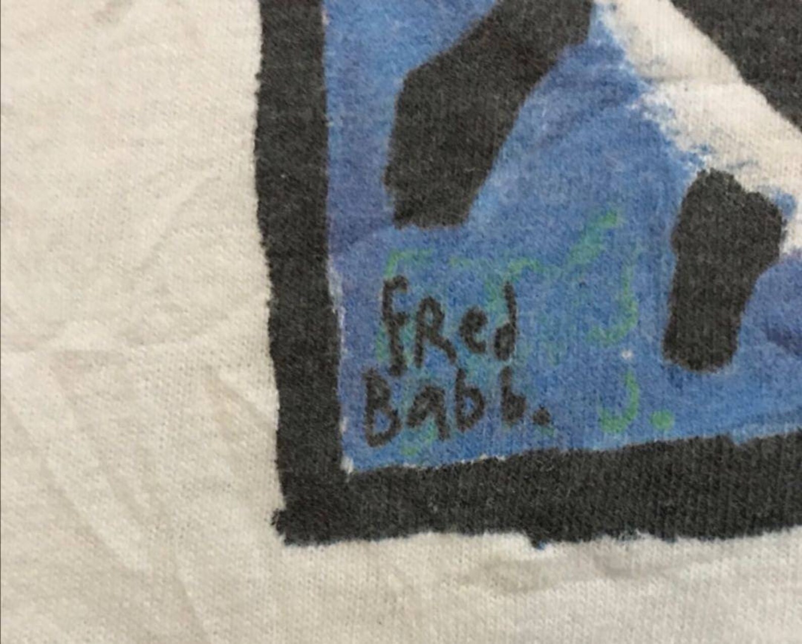 Vintage 90s Fred Babb Artwork T Shirt Pop Art Jackson Pollock - Etsy