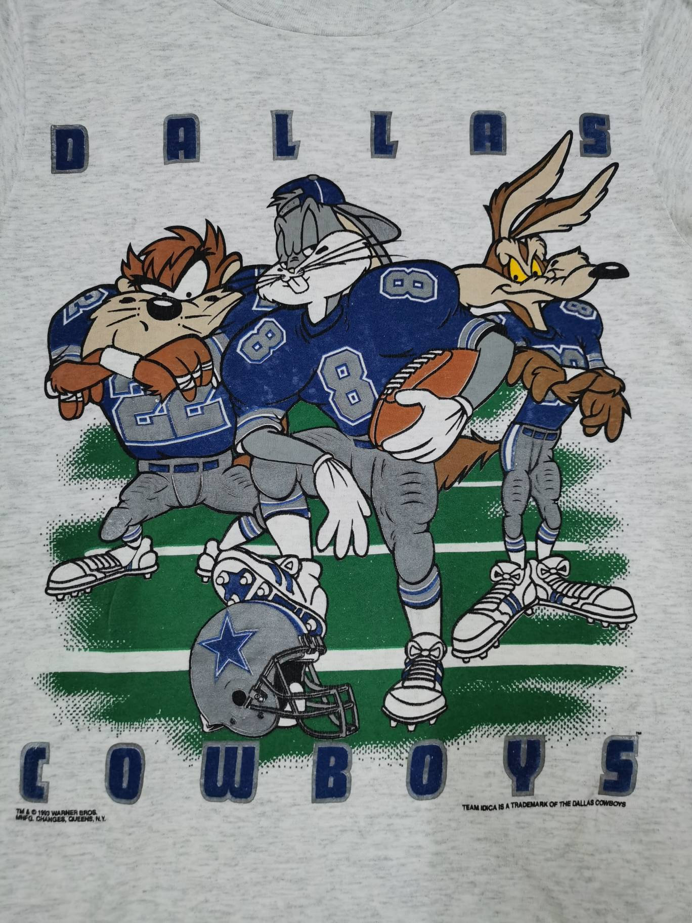 Vintage 1993 Dallas Cowboys Looney Tunes T-shirt NFL Size M Warner Bros ...