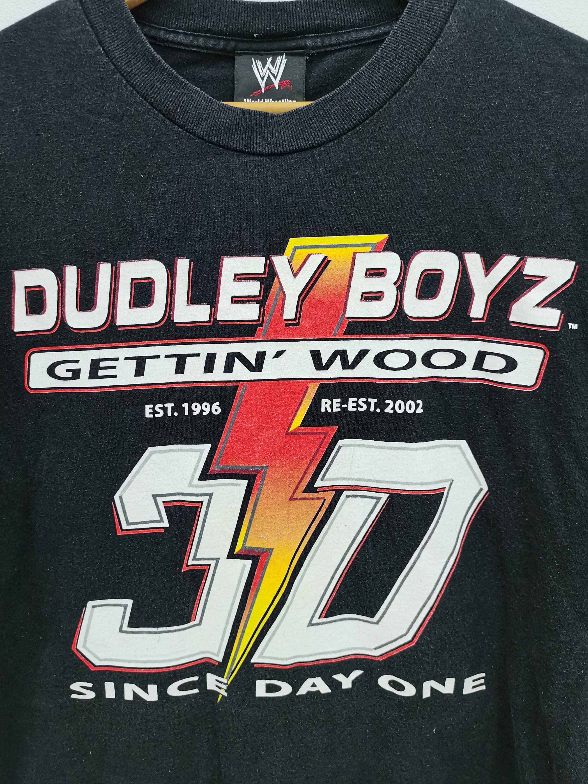 shop with free shipping Vintage WWE Dudley Boyz shirt