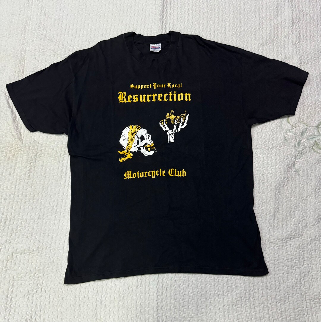 Vintage 90’s Resurrection Motorcycle Club T-shirt Size XXL Harley ...