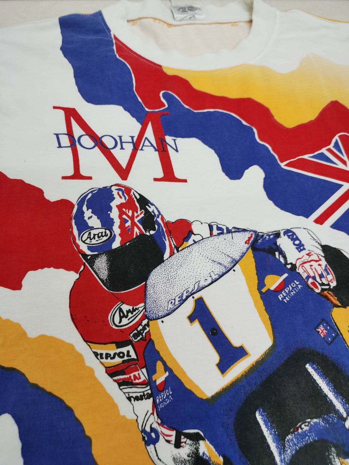 Vintage 1990's Mick Doohan Team Repsol Honda Long Sleeve T | Etsy