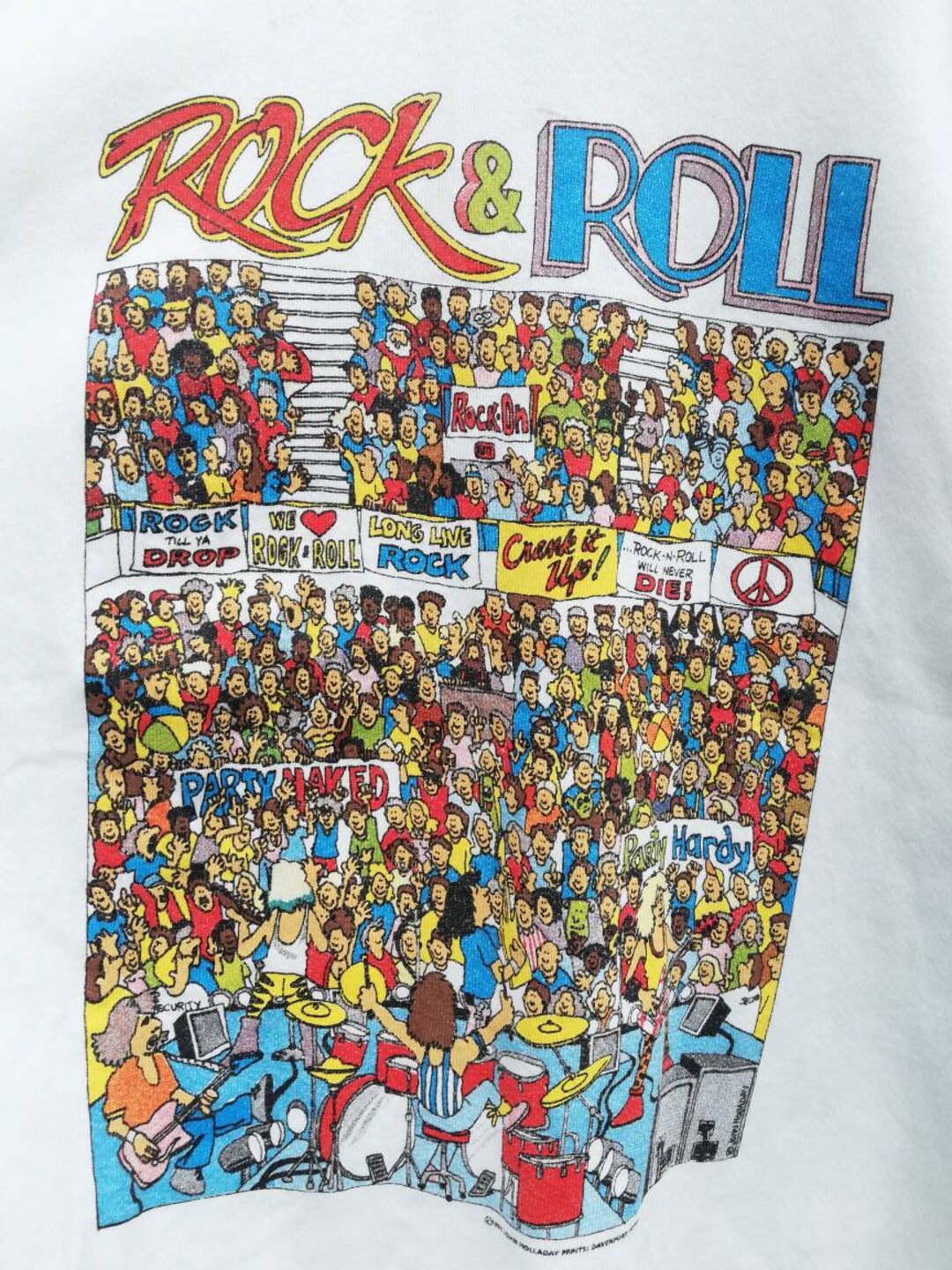 Vintage 1991 John Holladay Artist Rock & Roll Watercolor Painting Art ...
