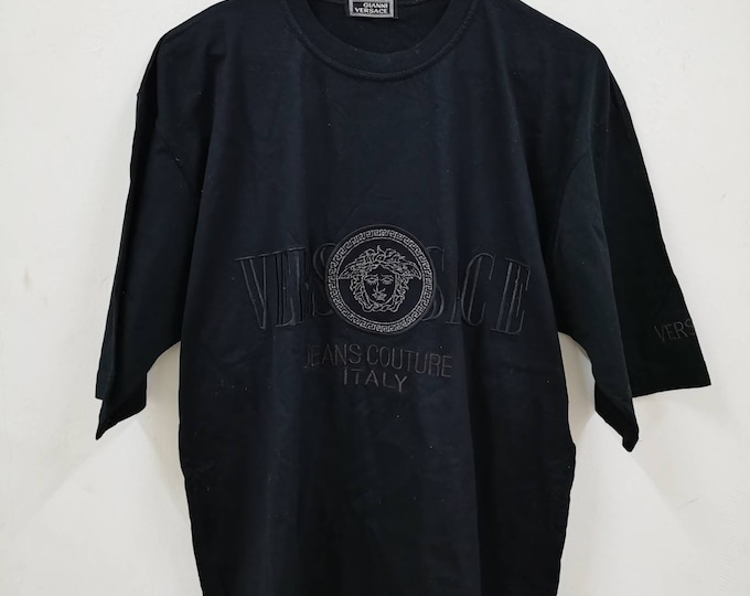 90s GIANNI VERSACE Profumi Jeans Collection Black Wool Blend Hat ...