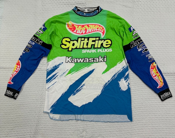 Vintage 1993 AXO Sport Team Splitfire Hot Wheels Pro Circuit Kawasaki ...