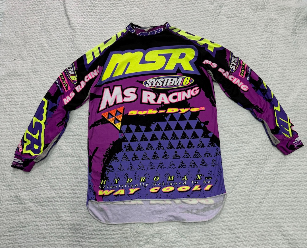 Vintage 1995 MSR MS Racing System 6 Motocross Jersey Size Medium Moto X ...