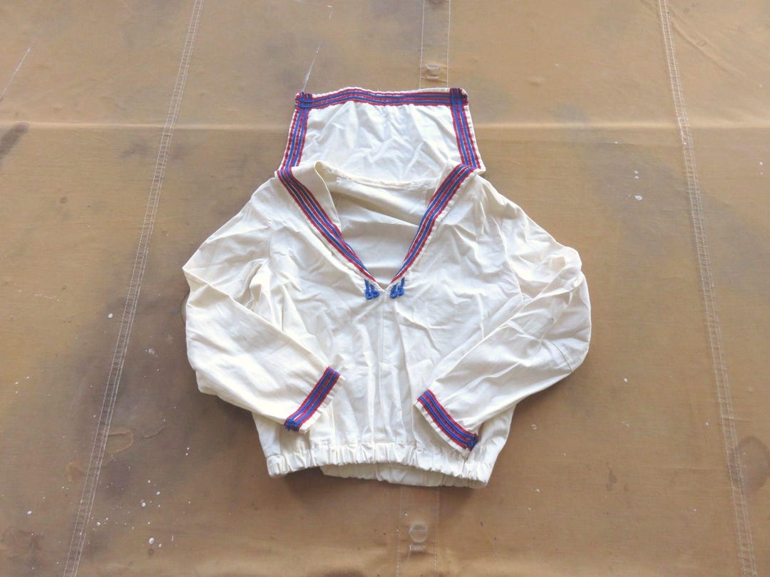 Small 30s Women's Middy Sailor Top / Playshirt 1930s 1940s Play Shirt ...