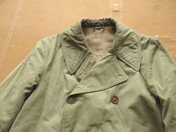 Medium 40s US Army Mackinaw Coat / Overcoat Officer's… - Gem