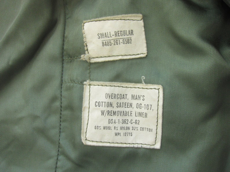 Medium 60s US Army M-65 Field Jacket / 1960s Military Cold - Etsy