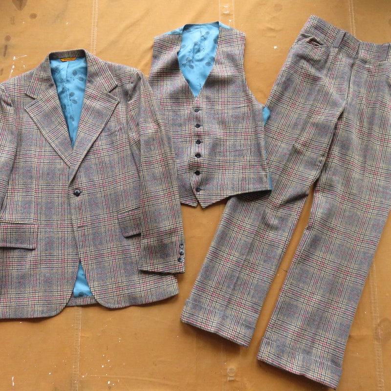 Plaid Suit Jacket - Etsy
