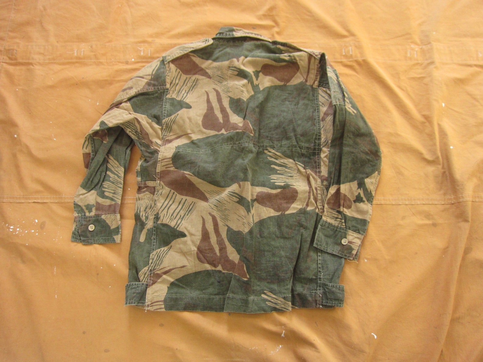 Small / Medium 70s Pakistani Military Cotton Camouflage Jacket / Combat ...